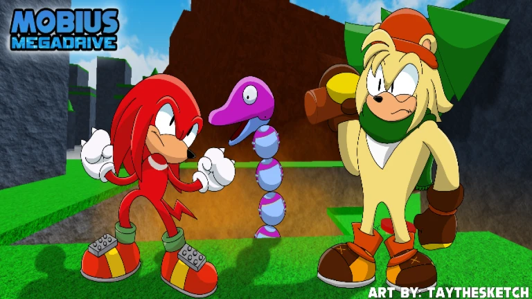 (NOVA ZONA DE GREEN HILL) Sonic RP: Mobius MegaDrive - Roblox