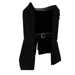 Terno Elegante Preto Puro (Sem Cinto) - Roblox