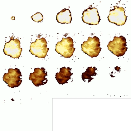 deltarune explosion sprite sheet