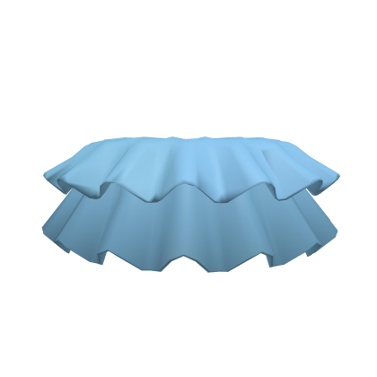 3.0 Light Blue Short High Waist Ruffled Tutu Skirt - Roblox