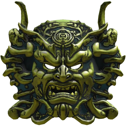 Samurai Oni Mask - Venom Green/Blue [PBR] | Roblox Item - Rolimon's