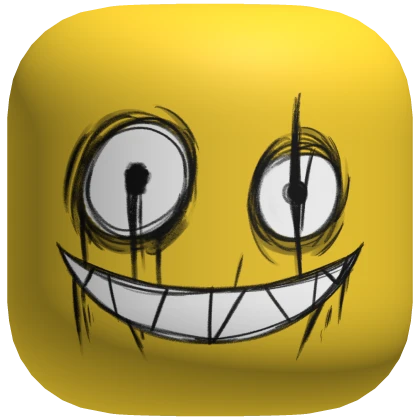 Creepy Crazy Psycho Face - Noob | Roblox Item - Rolimon's