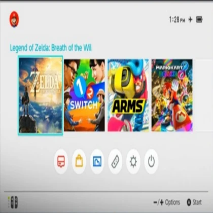 Nintendo Switch Homescreen