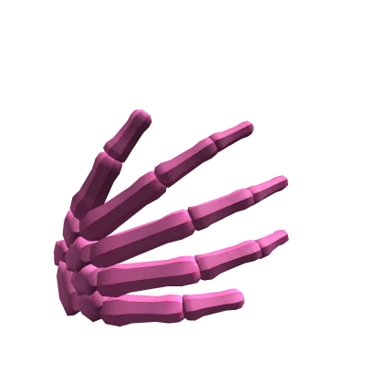 Pink Skeleton Hand (Right) | Roblox Item - Rolimon's