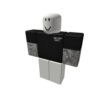 Black Gallery Dept Tee w Tats - Roblox