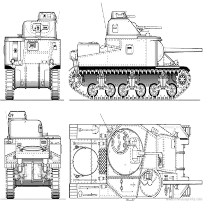 M3 Lee Blueprint