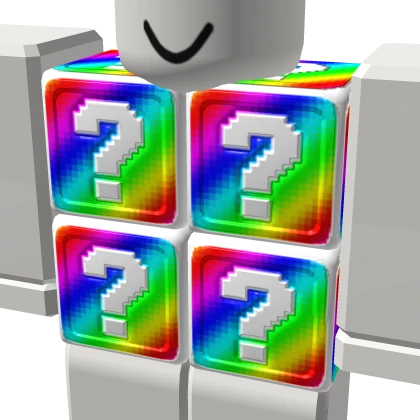 Lucky Block Body R6 | Rainbow - Torso | Roblox Item - Rolimon's