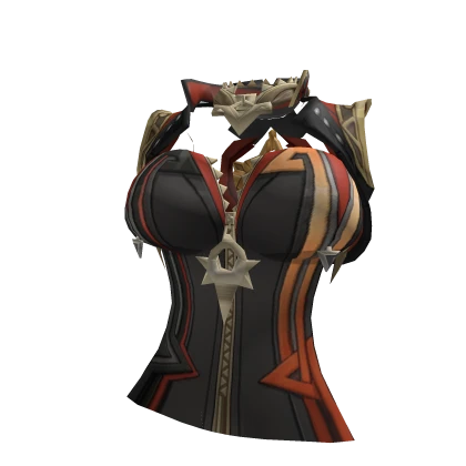 Mavuika Pyro Archon Chibi Doll Biker Shirt | Roblox Item - Rolimon's