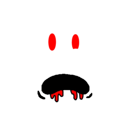 Red drool zombie face