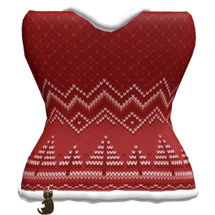 (R6) Red Christmas Sweater | Roblox Item - Rolimon's
