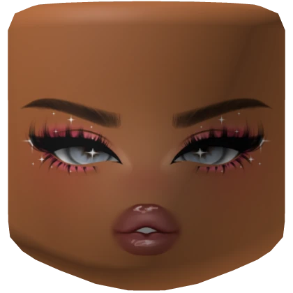 Blush Pink Sparkle Fierce Glam Gloss Makeup Face | Roblox Item - Rolimon's
