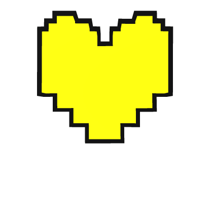 Justice Soul Trait - Undertale Pixel Heart - Roblox