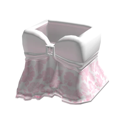 Colorful Summer Flower Hibiscus Top In Baby Pink | Roblox Item - Rolimon's