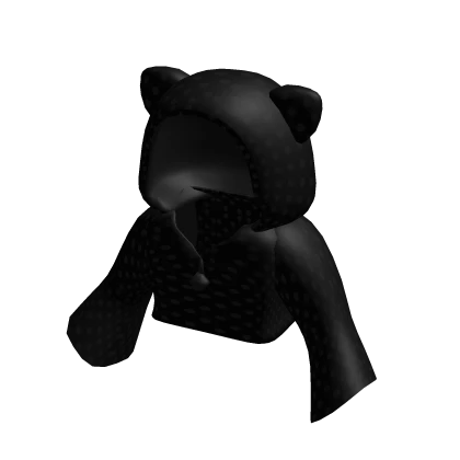 cute lazy cat sweater with hood black/gray dots | Roblox Item - Rolimon's