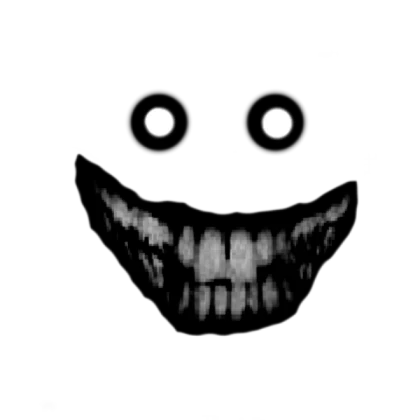 Scary spooky monster smile