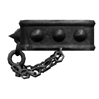 left black chained spiked shoulder armour | Roblox Item - Rolimon's