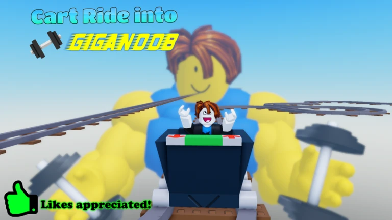 Cart + Car Ride into Giganoob! | Roblox Game - Rolimon's