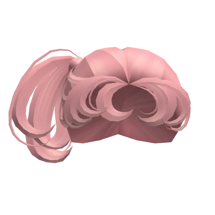 Pink Side Ponytail w/ Curly Bangs | Roblox Item - Rolimon's