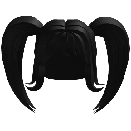Black Anime Pigtails | Roblox Item - Rolimon's