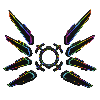 Rainbow Cyber Wings A1 | Roblox Item - Rolimon's