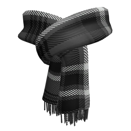 Black Plaid Stripes Scarf | Roblox Item - Rolimon's