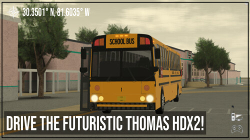 [ HDX2] Simulateur de bus scolaire: comté de Johnsontown - Roblox