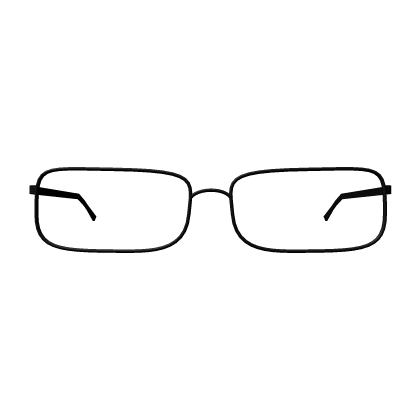Black Rectangle Frame Glasses | Roblox Item - Rolimon's