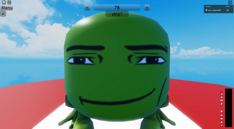 obby mas você é um sapo - Roblox