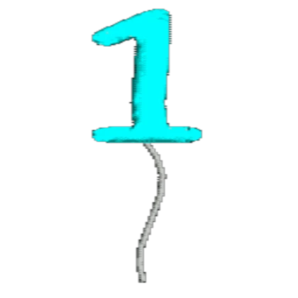 Baldi's Basics 1 Number Balloon