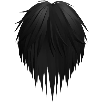 Unkept Scene Vkei Boy Hair (Black) | Roblox Item - Rolimon's