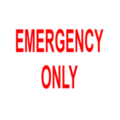 EMERGENCY ONLY