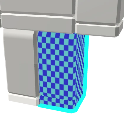 Cartoony Cyan Blocky - Left Leg | Roblox Item - Rolimon's