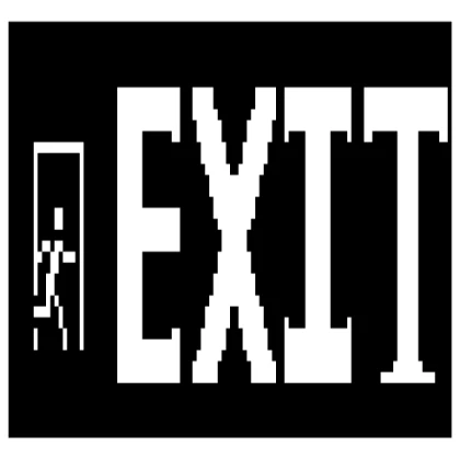 Undertale - Colorable "Exit" button