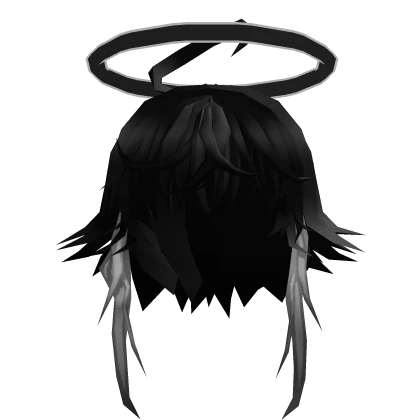 Black Anime Angel Goth Hair {🖤} | Roblox Item - Rolimon's