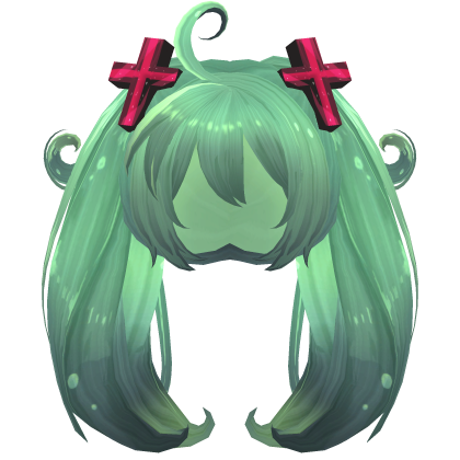 Rotten Girl Miku Anime Fluffy Twintails Brillante - Roblox