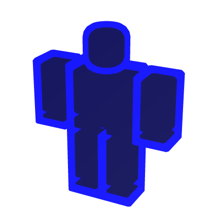 (1.0) Aura contour corps complet bleu - Roblox