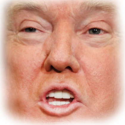 trump face smooth edges