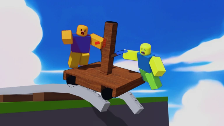 멍청한 레일 [2인승 카트 타기] - Roblox