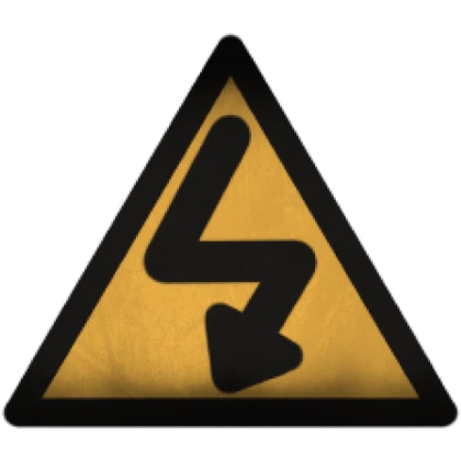 TPRR Electrical hazard Sign