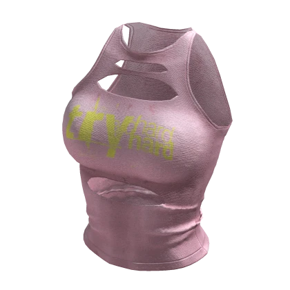 ʚ♡ɞ Y2K Pink Ripped Graphic tank Top | Roblox Item - Rolimon's