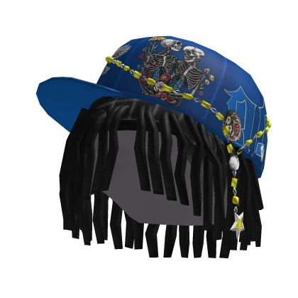Blue Skeleton Cap w/ Dreads | Roblox Item - Rolimon's