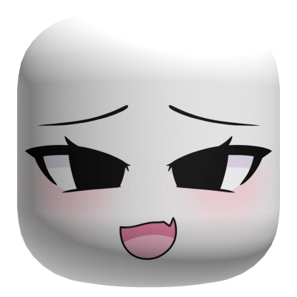 Śliczna Smug Face - Biała – Roblox