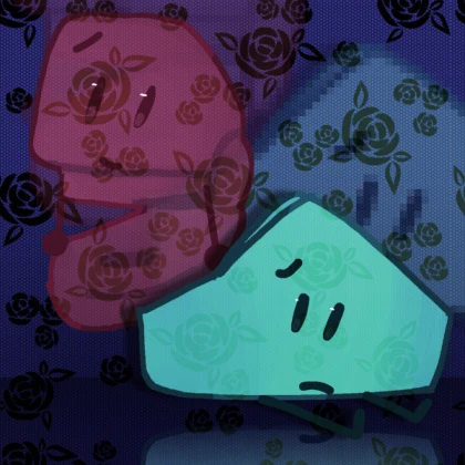Foldy BFB and Stapy BFB in my ghost AU!! (Fanart)