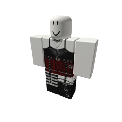 Kawaii anime y2k emo goth grunge vamp red skirt qt - Roblox