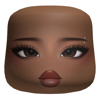 Emo Goth Edgy Girl Face Makeup Mask | Roblox Item - Rolimon's