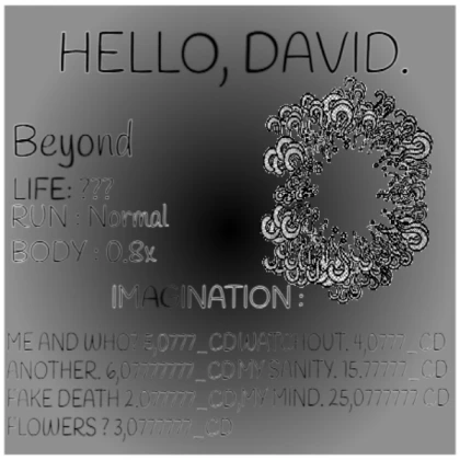 HELLO, DAVID.