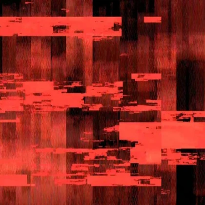 red glitch effect