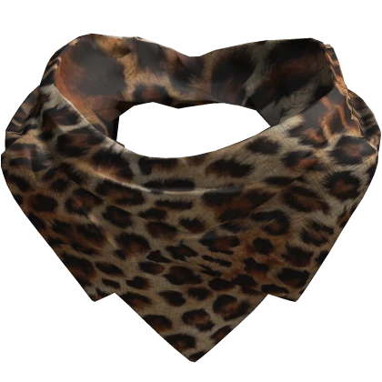 Big Bandana Neck Scarf Emo Vkei Leopard Print | Roblox Item - Rolimon's