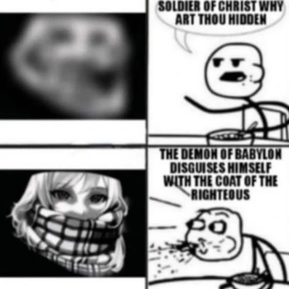 Weird troll face meme