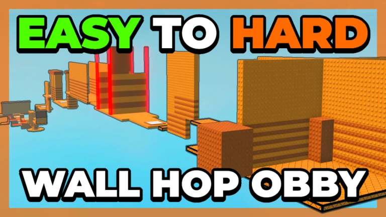 Easy To Hard Wall Hop Obby | Play on Roblox